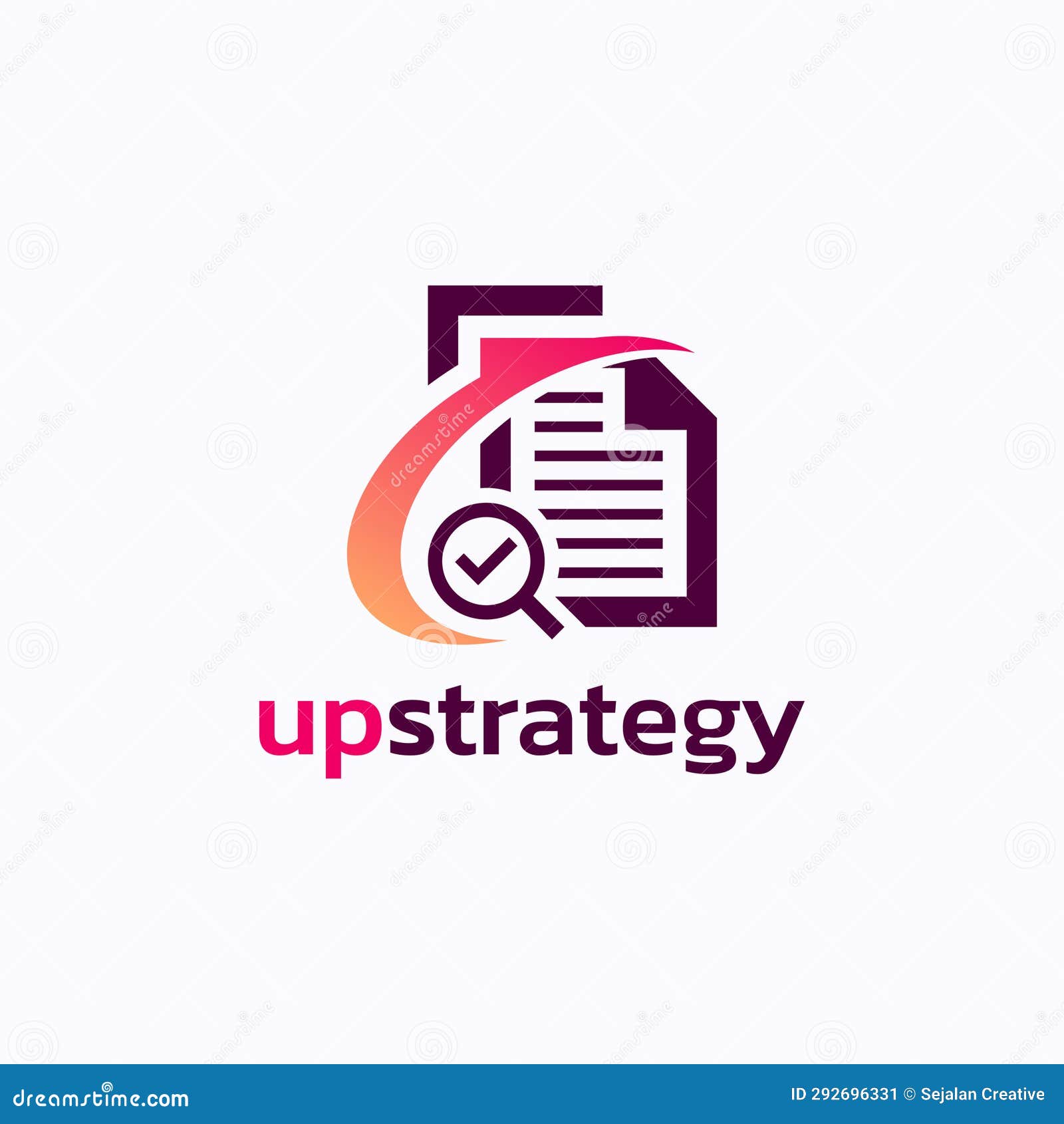 Document Arrow Logo Design Vector Stock Illustration - Illustration of ...