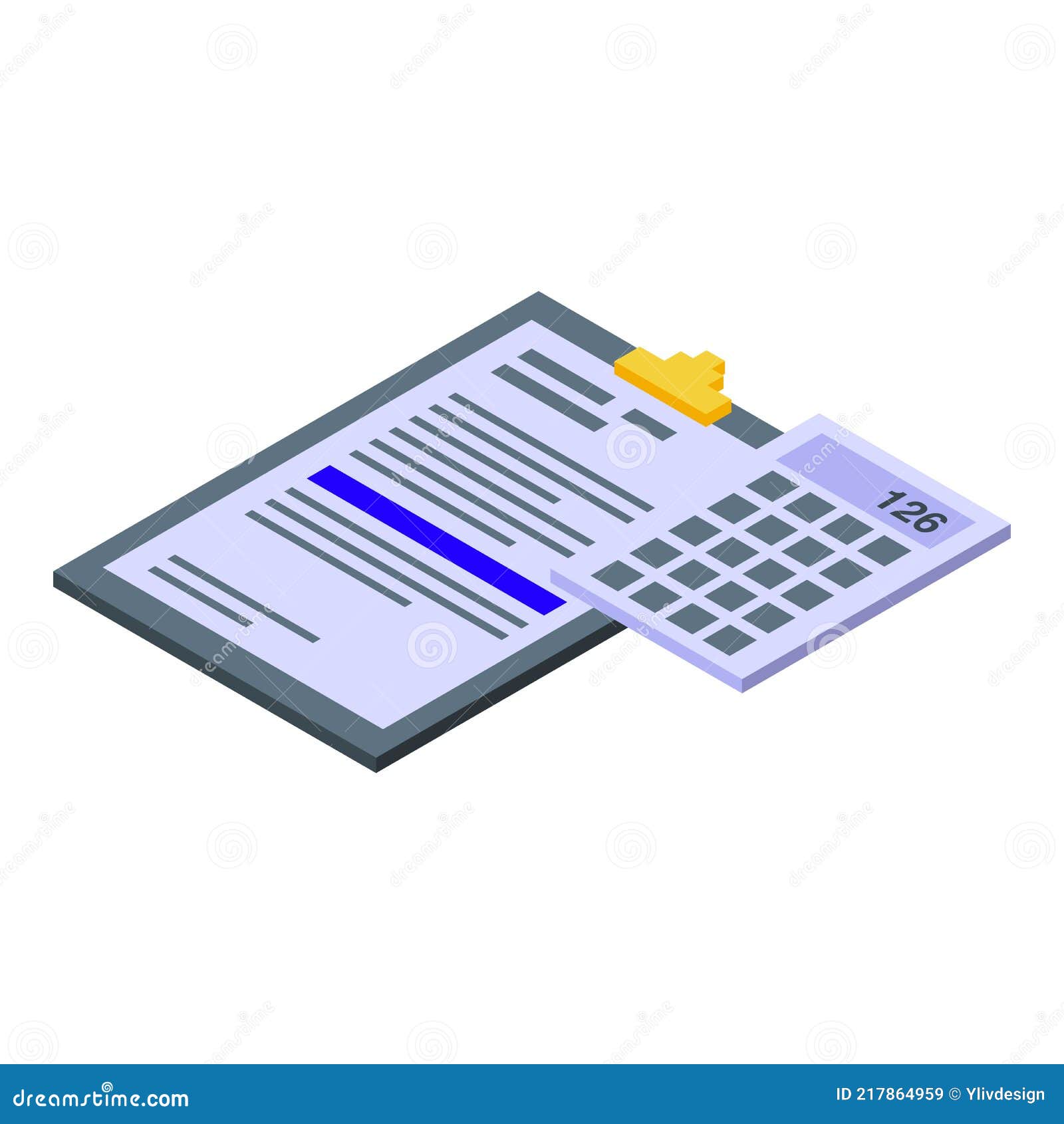 Document Assistant Icon, Isometric Style Stock Vector - Illustration of ...