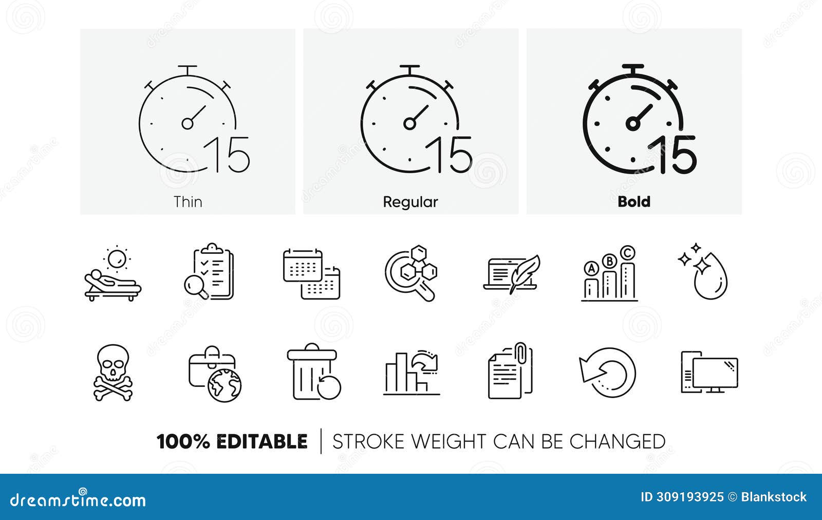 Recovery Data, Handout And Package Size Line Icons Pack. For Web App ...