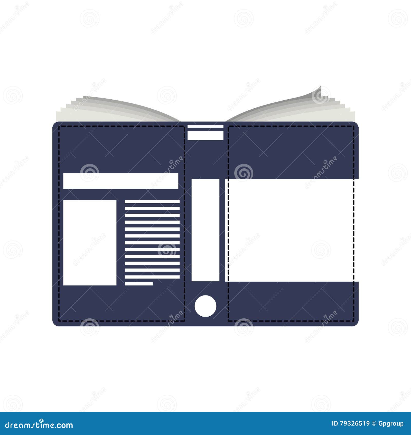 Document binder icon stock vector. Illustration of information - 79326519