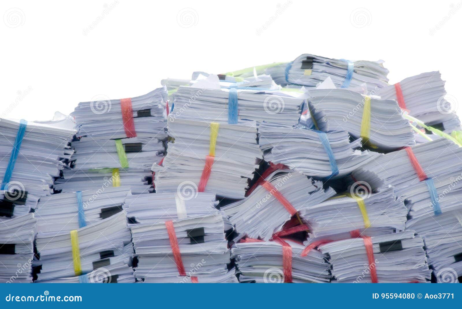 Stacks of documents stock photo. Image of high, information - 95594080