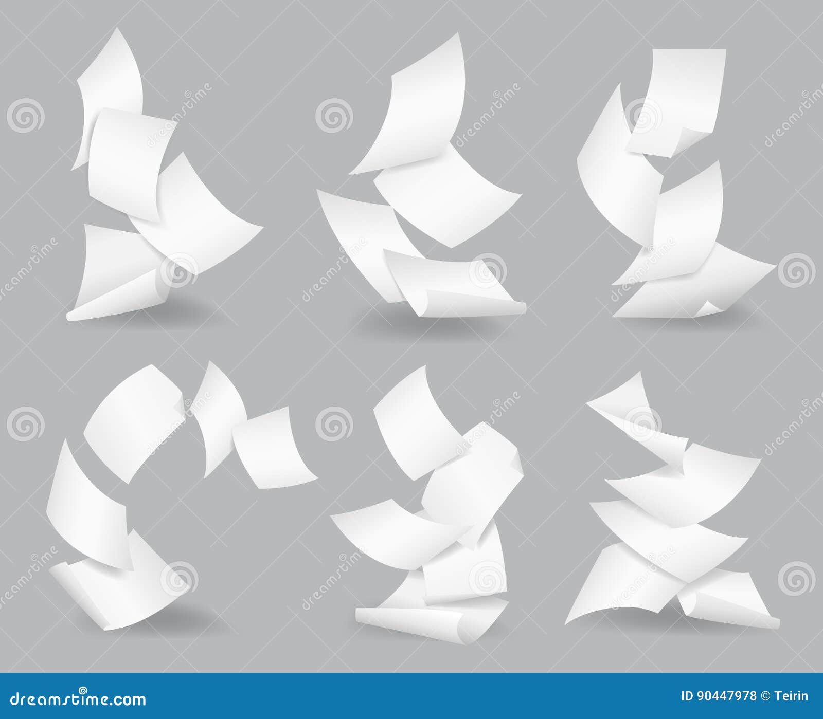 Document Blank Business, White Page, Design Bureaucracy, Object Fly ...