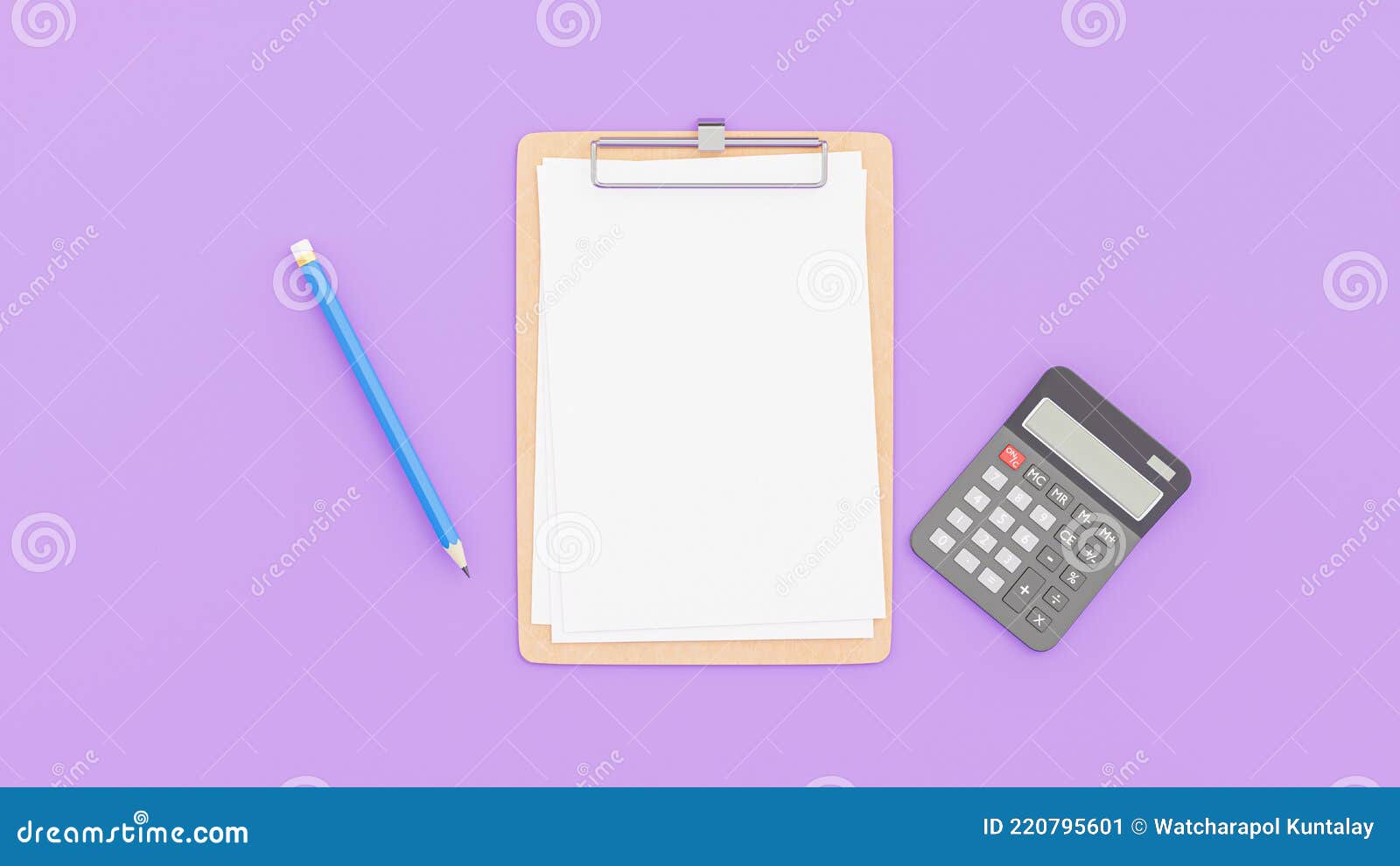 Document Board with Business Concept Stock Illustration - Illustration ...