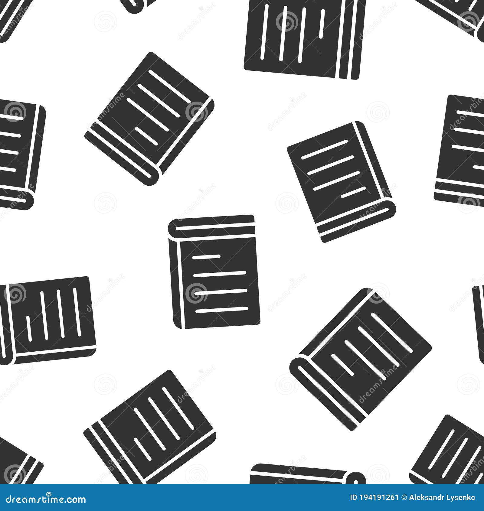 Document Book Icon in Flat Style. Paper Sheet Vector Illustration on ...