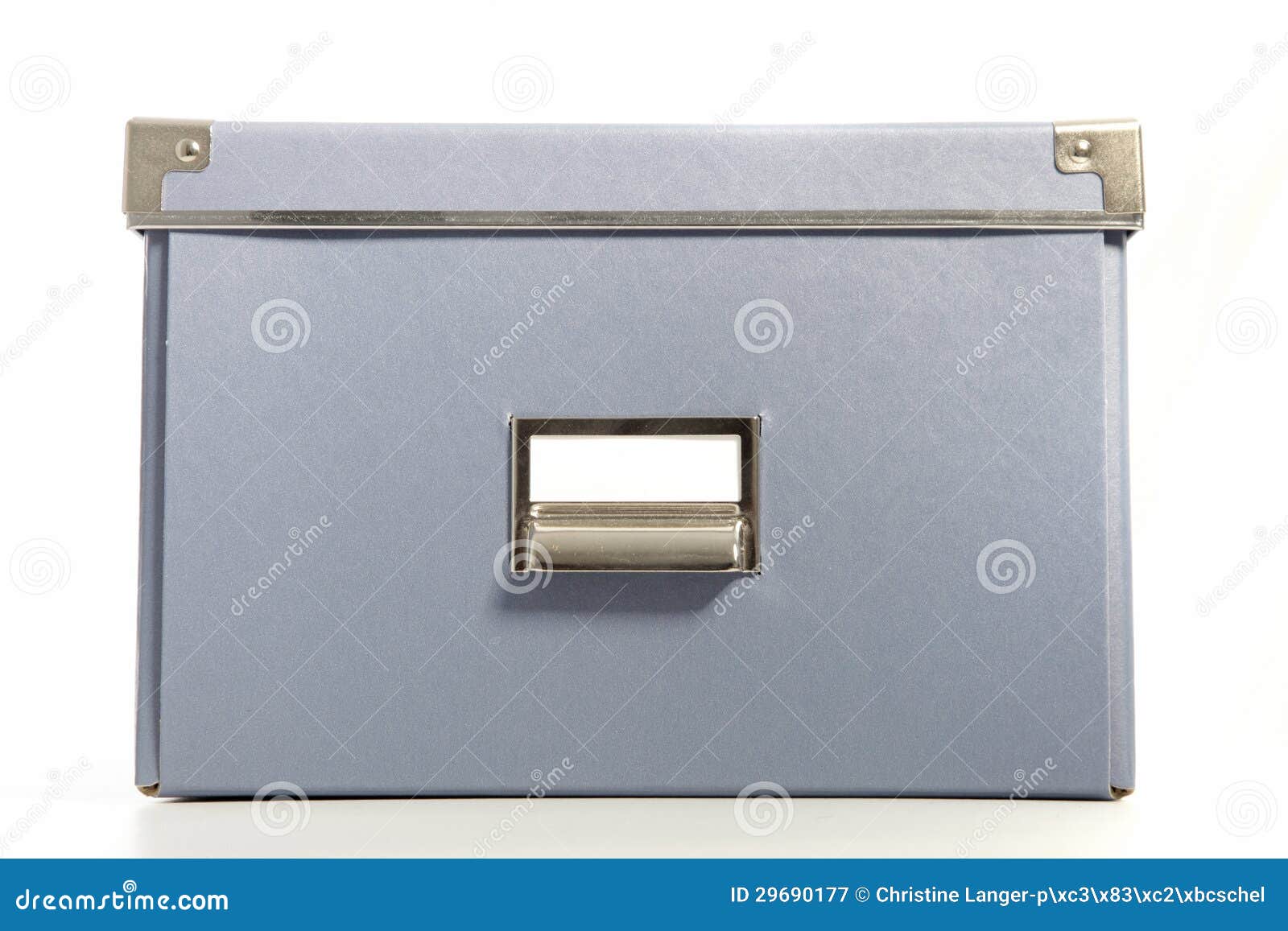 Document Box Isolated on White Stock Image - Image of clasp, metal ...