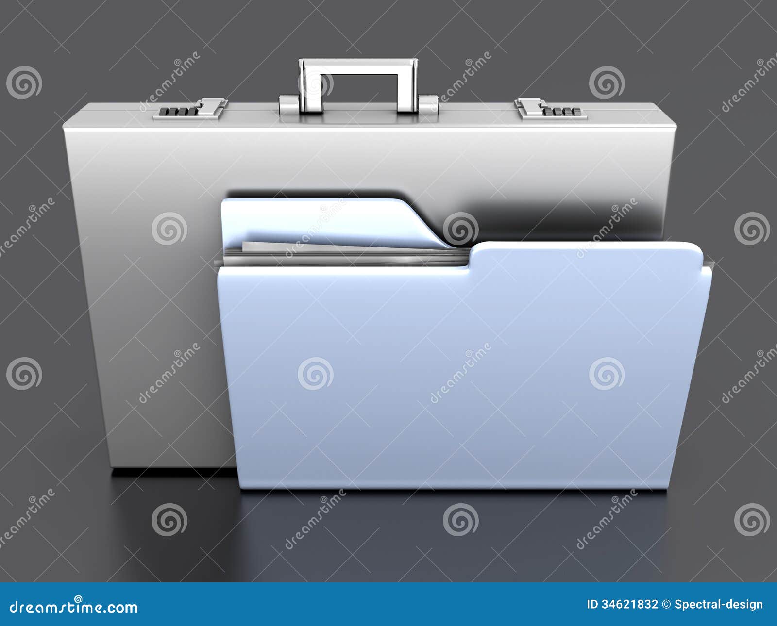 Document Briefcase stock illustration. Illustration of portfolio - 34621832