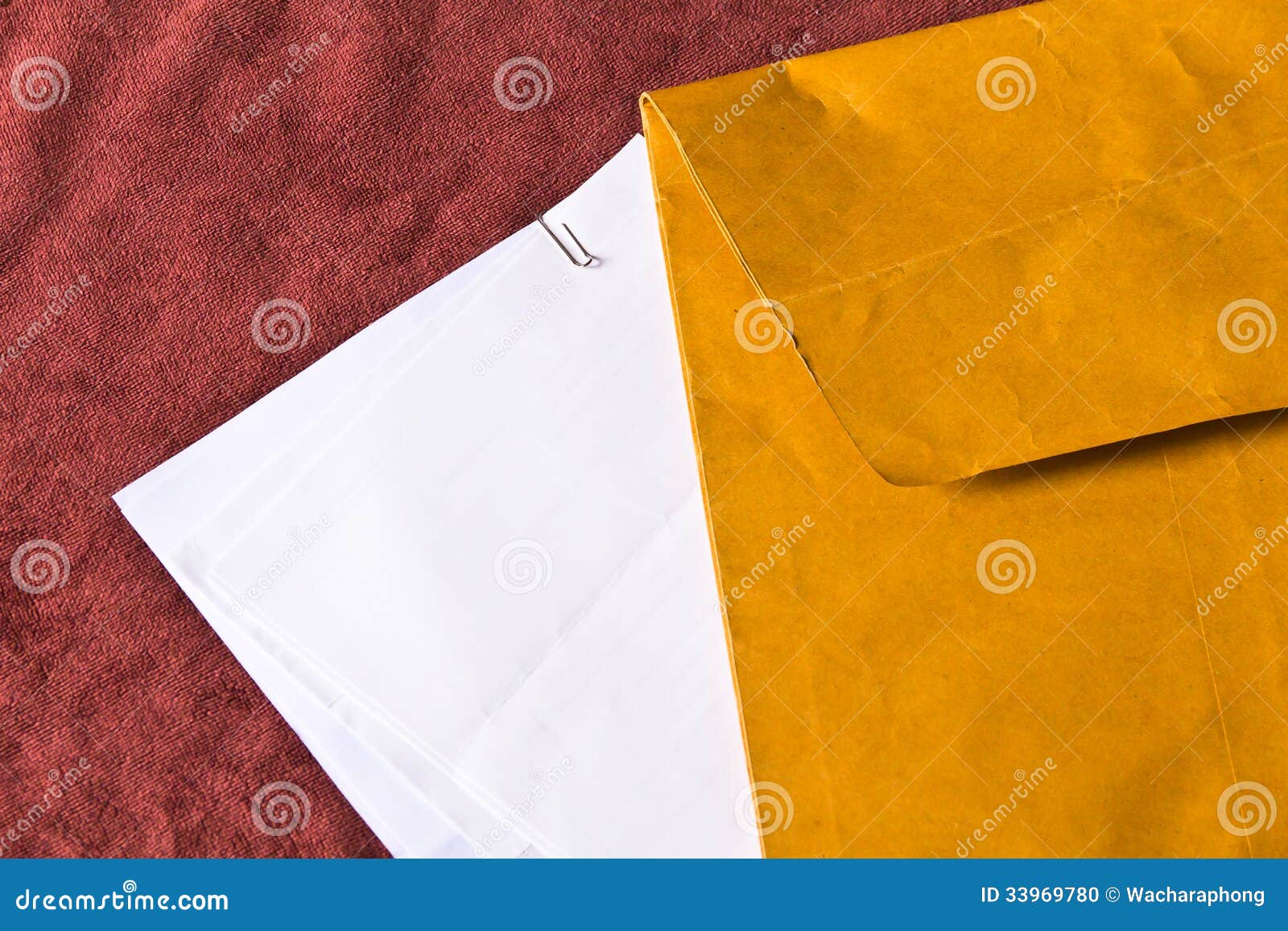 Document stock photo. Image of layer, white, brown, office - 33969780