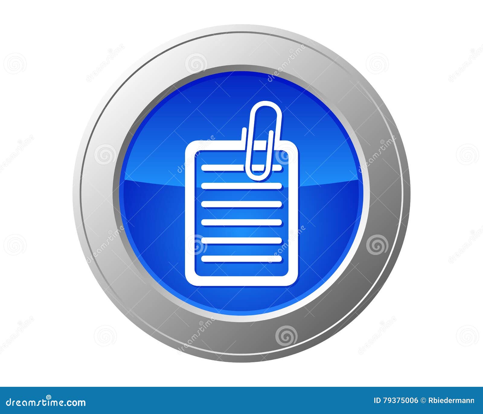 Document button stock illustration. Illustration of vector - 79375006