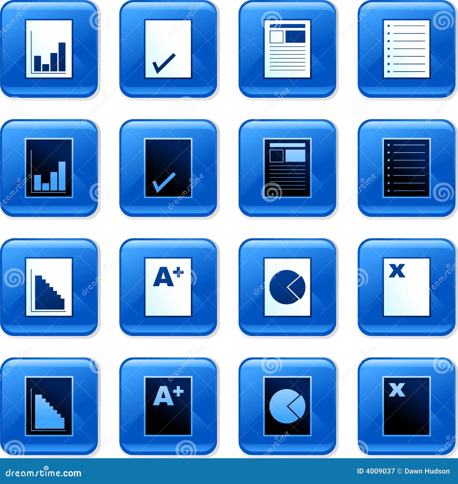 Document buttons stock illustration. Illustration of graphics - 4009037