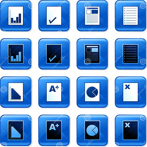Document buttons stock illustration. Illustration of graphics - 4009037