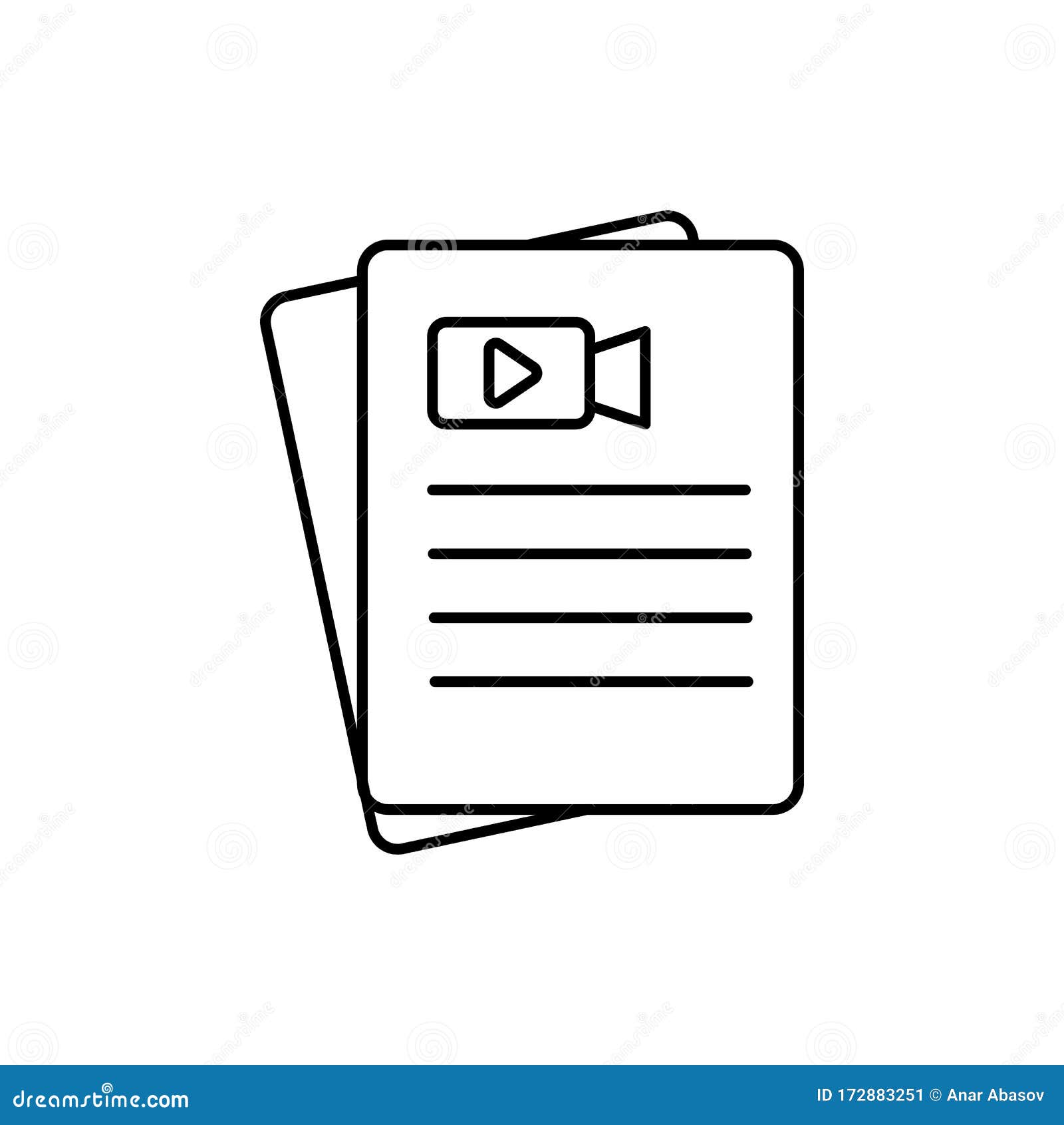 Document, Camera Icon. Simple Line, Outline Vector Elements of ...