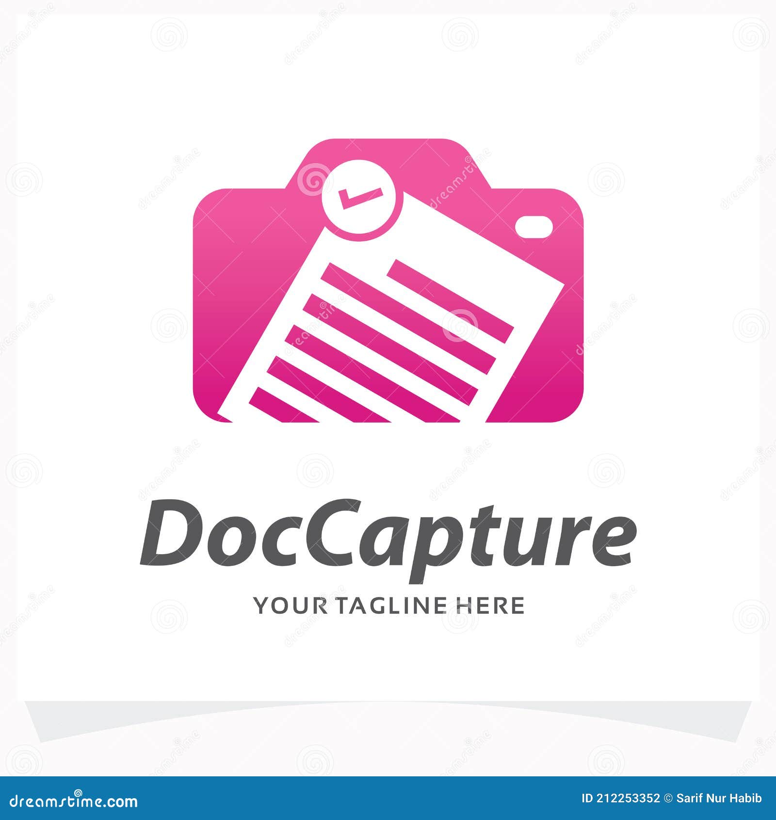 Document Capture Logo Design Template Stock Vector - Illustration of ...