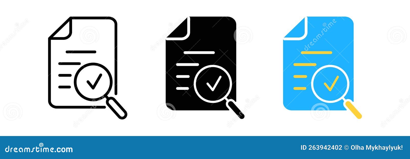 Document Check Icon Vector Illustration Logo Template Eps 10 Stock ...