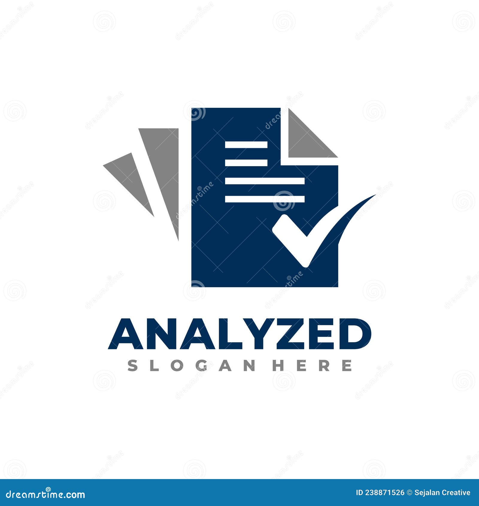 Document Check Logo Design Template Vector Stock Vector - Illustration ...