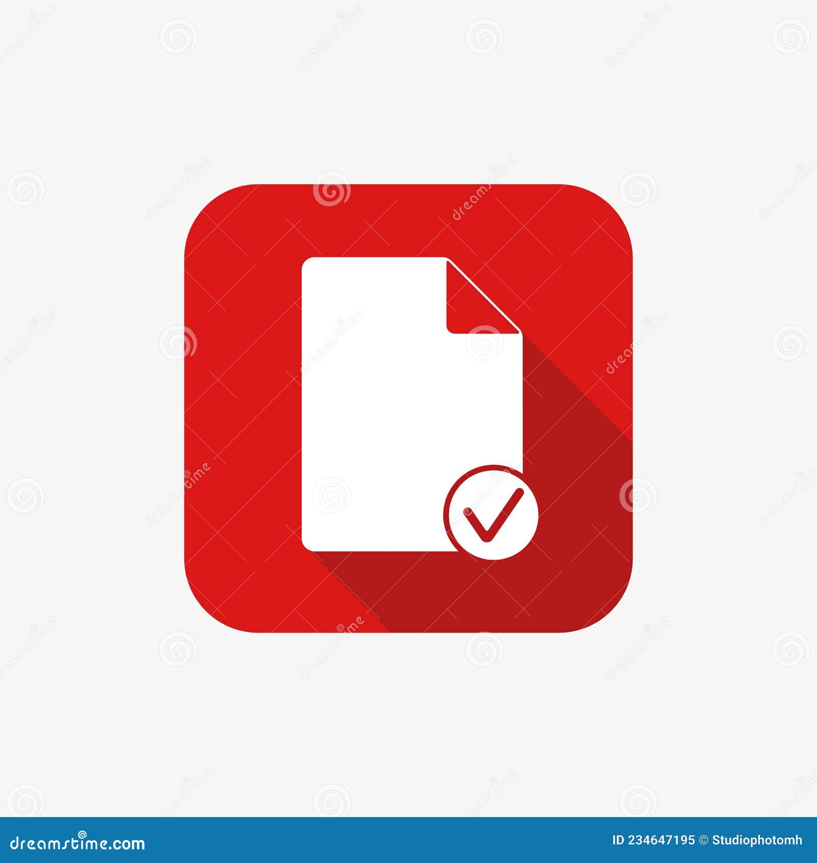 Document with Check Mark Sign. Approved or Submitted File Icon for Web ...