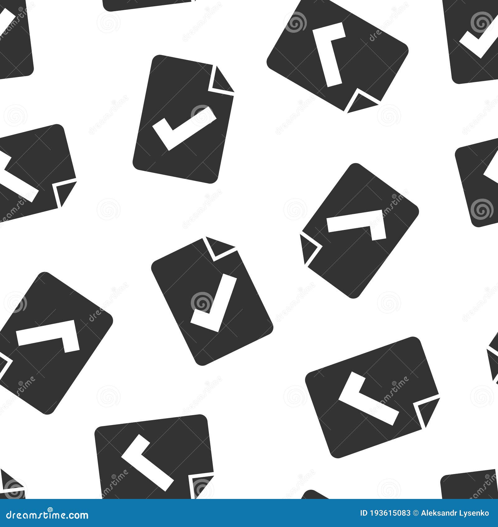 Document Checklist Icon in Flat Style. Report Vector Illustration on ...