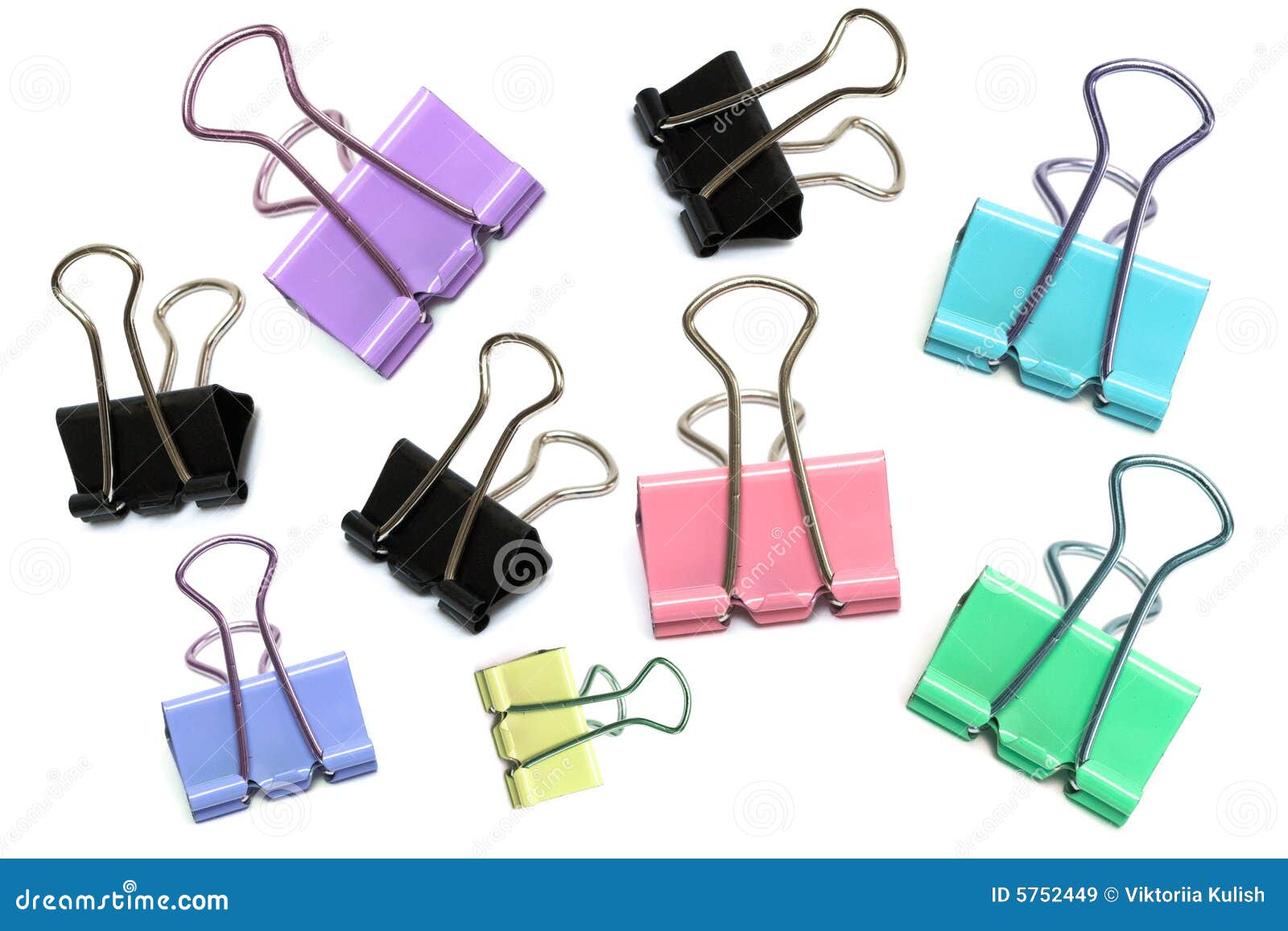Document clip/clamp stock image. Image of black, attach - 5752449