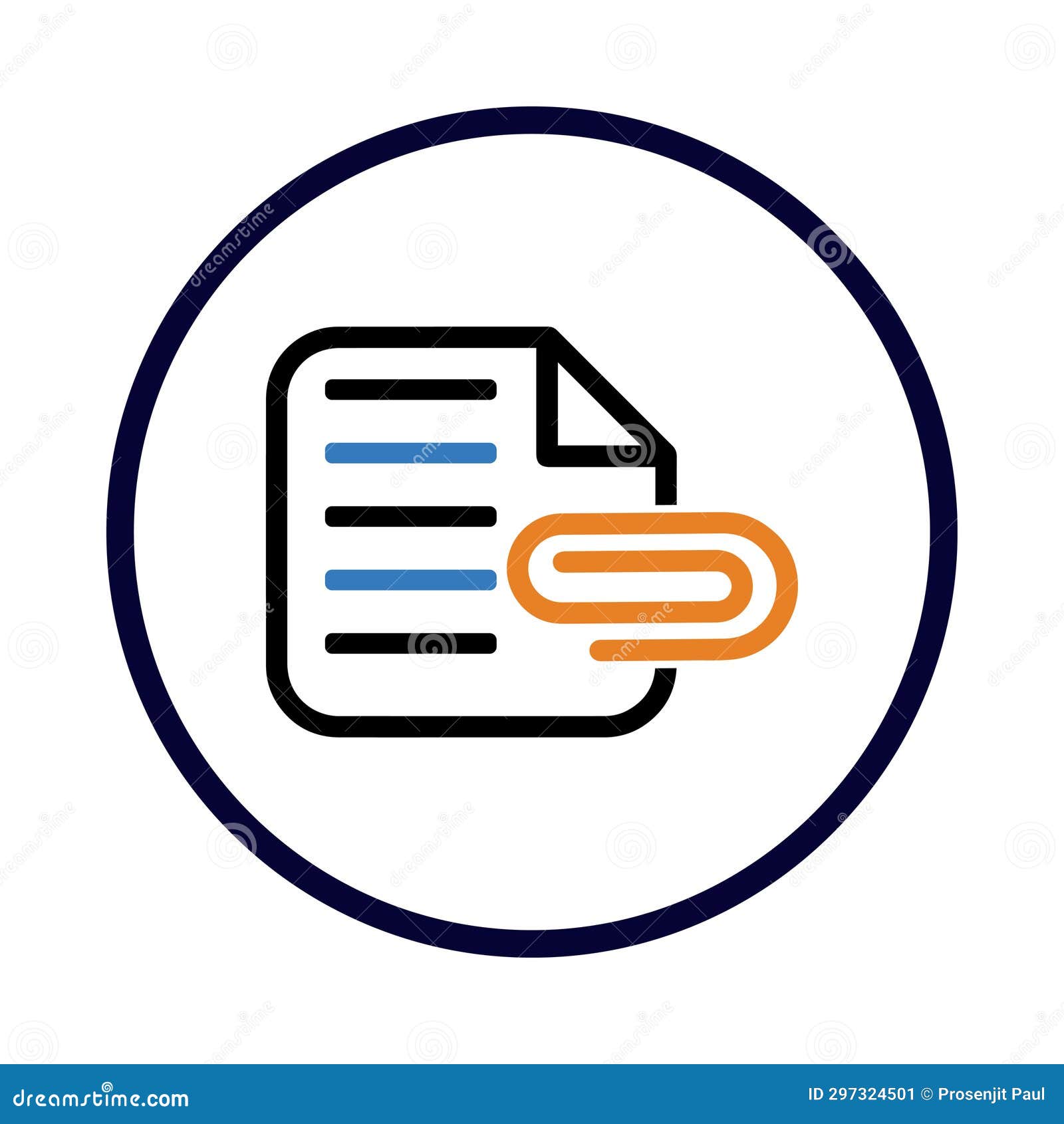 Document, Clip, Edit, Pen, Document Clip Icon Stock Vector ...