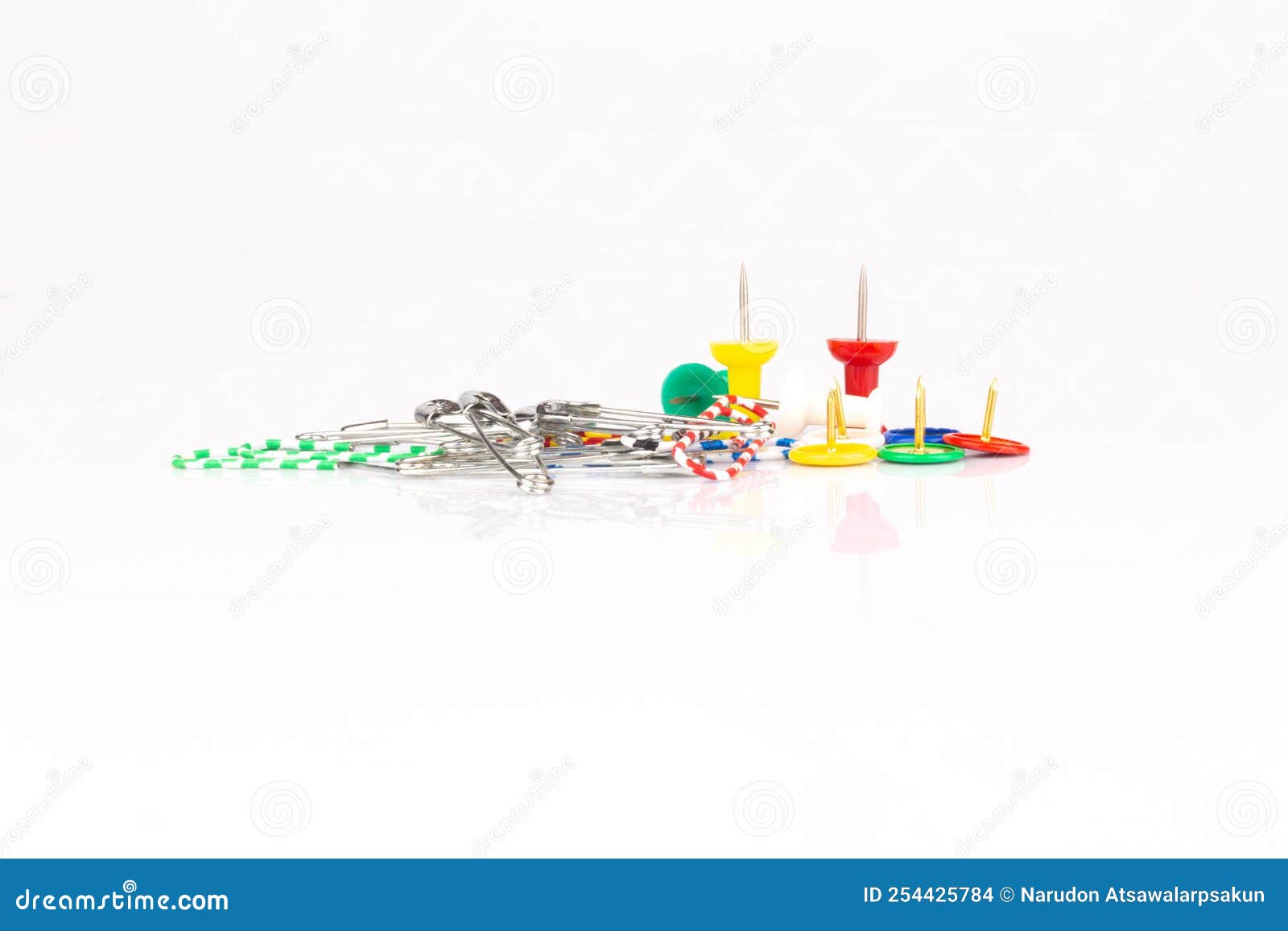 Document Clip Office Pin Isolated on White Background Stock Photo ...