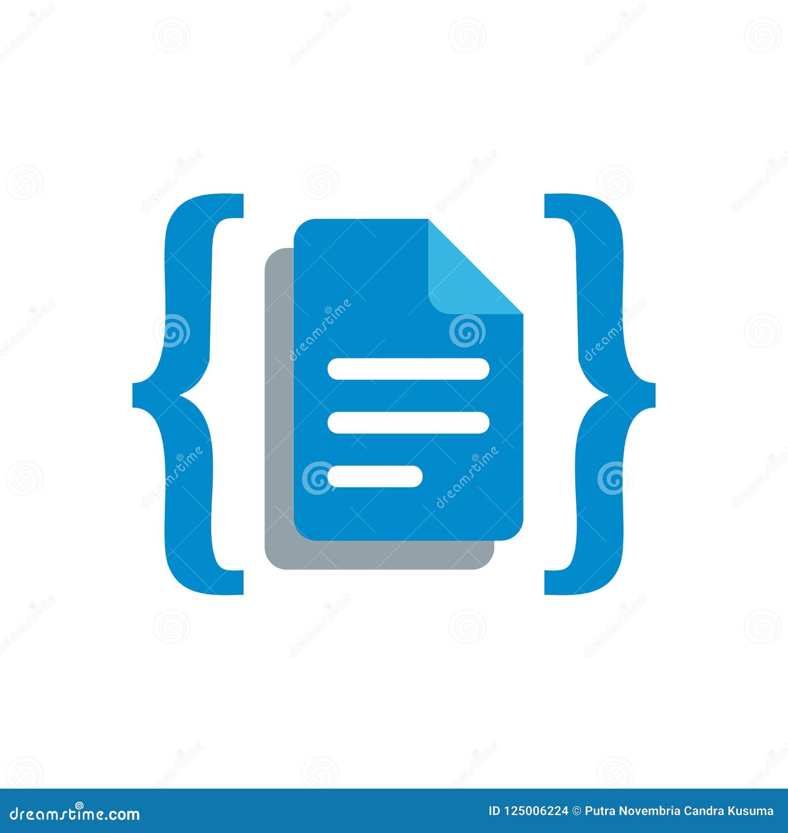 Document Code Logo Icon Design Stock Vector - Illustration of computer ...