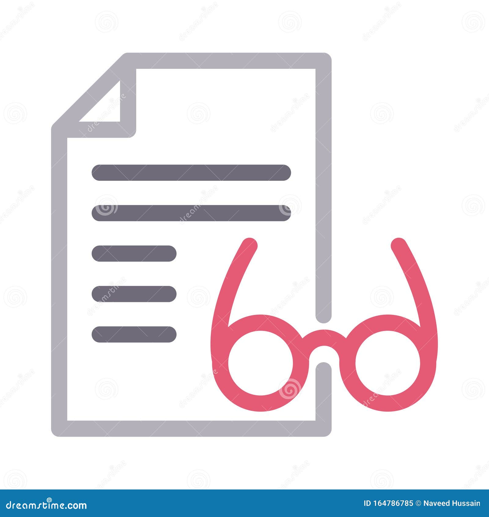 Document color line icon stock illustration. Illustration of goggles ...