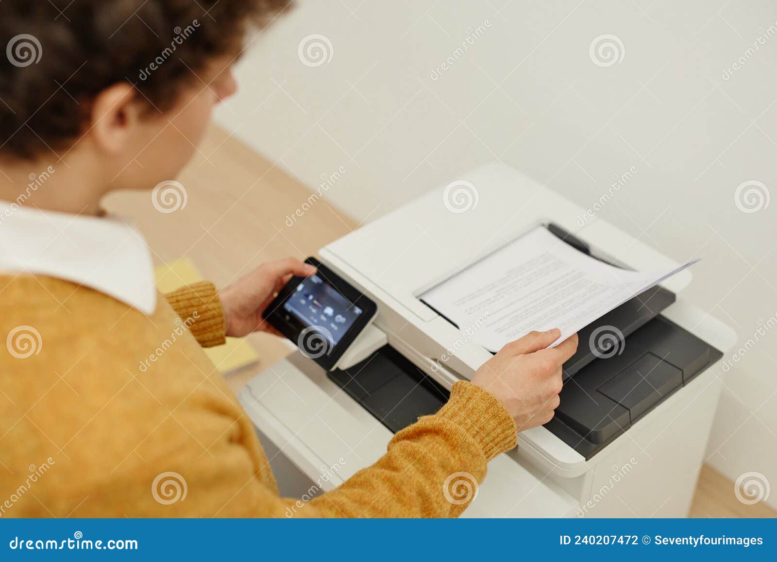 Document in Copy Machine stock photo. Image of adult - 240207472