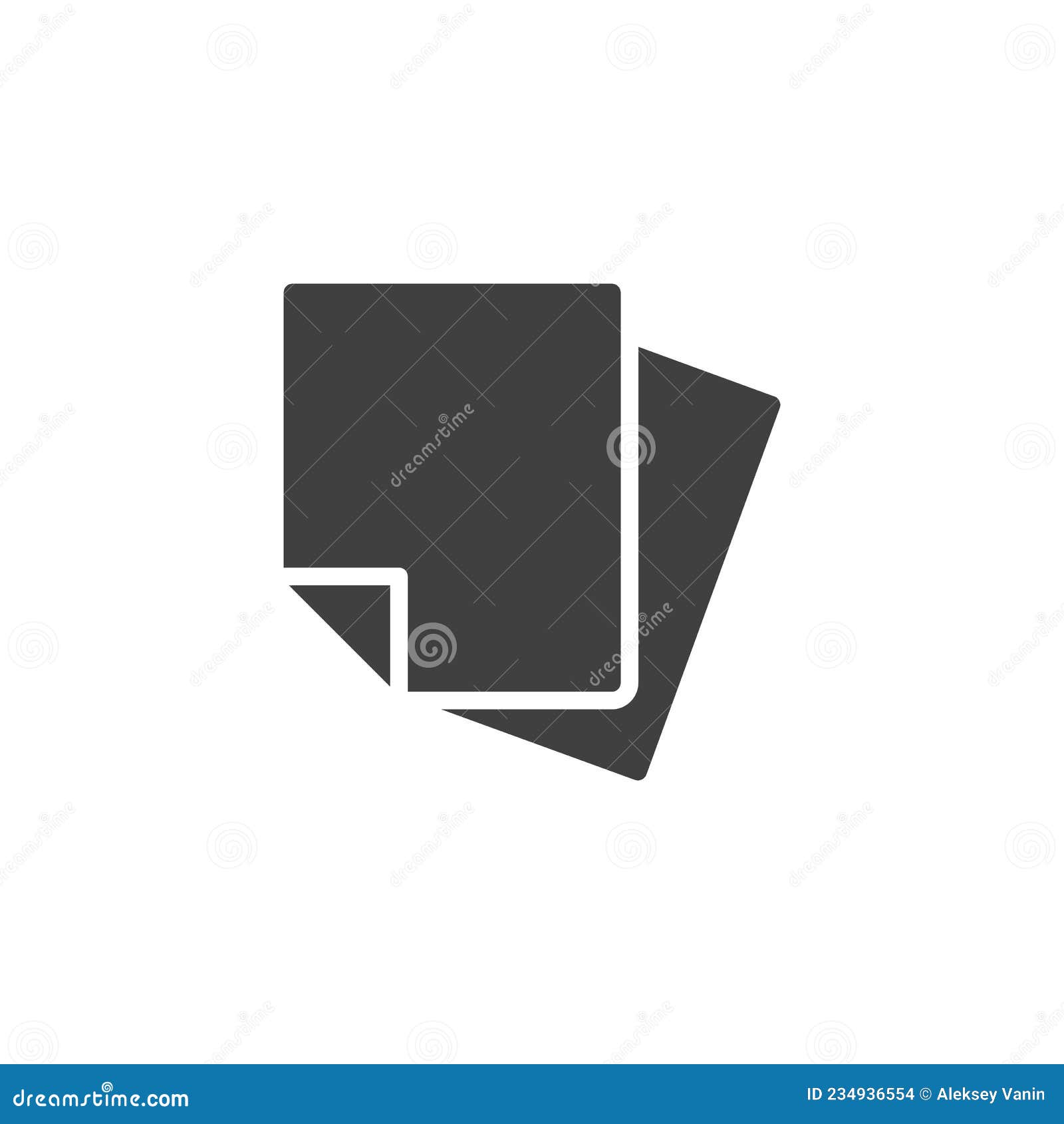 Document copy vector icon stock vector. Illustration of clipart - 234936554