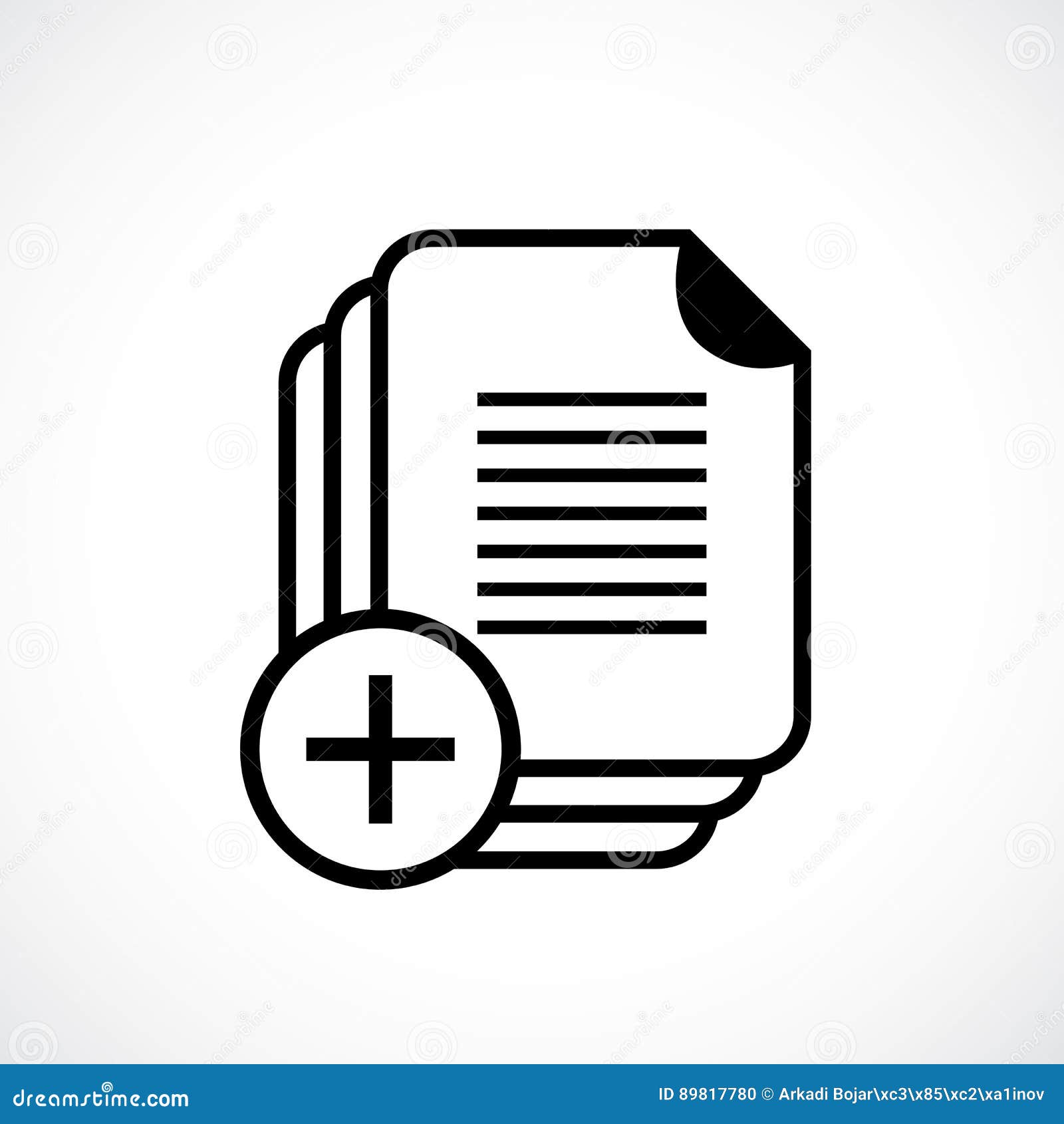 Document copy vector icon stock vector. Illustration of computer - 89817780