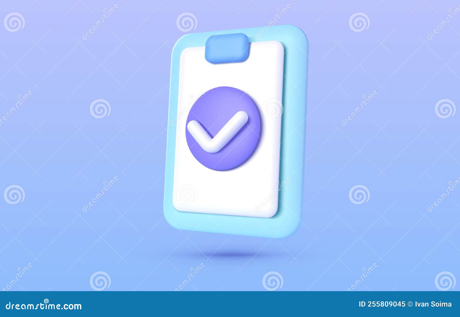 Document 3d. Exam Checklist Icon. Business Vector Icon. 3d Check List ...