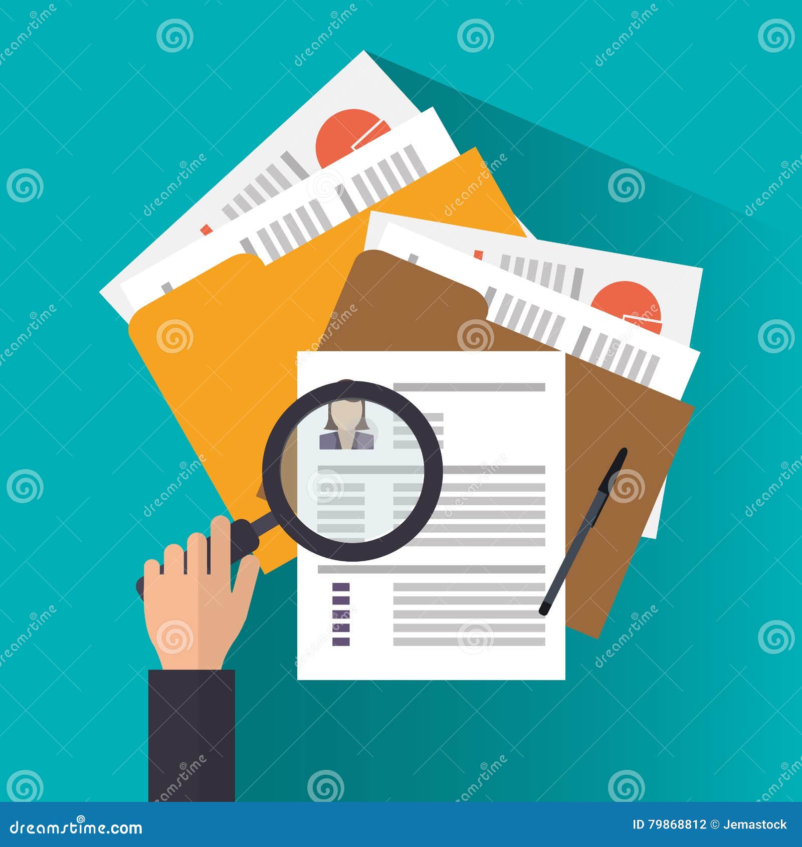 Document De Concept De Ressources Humaines Illustration Stock ...