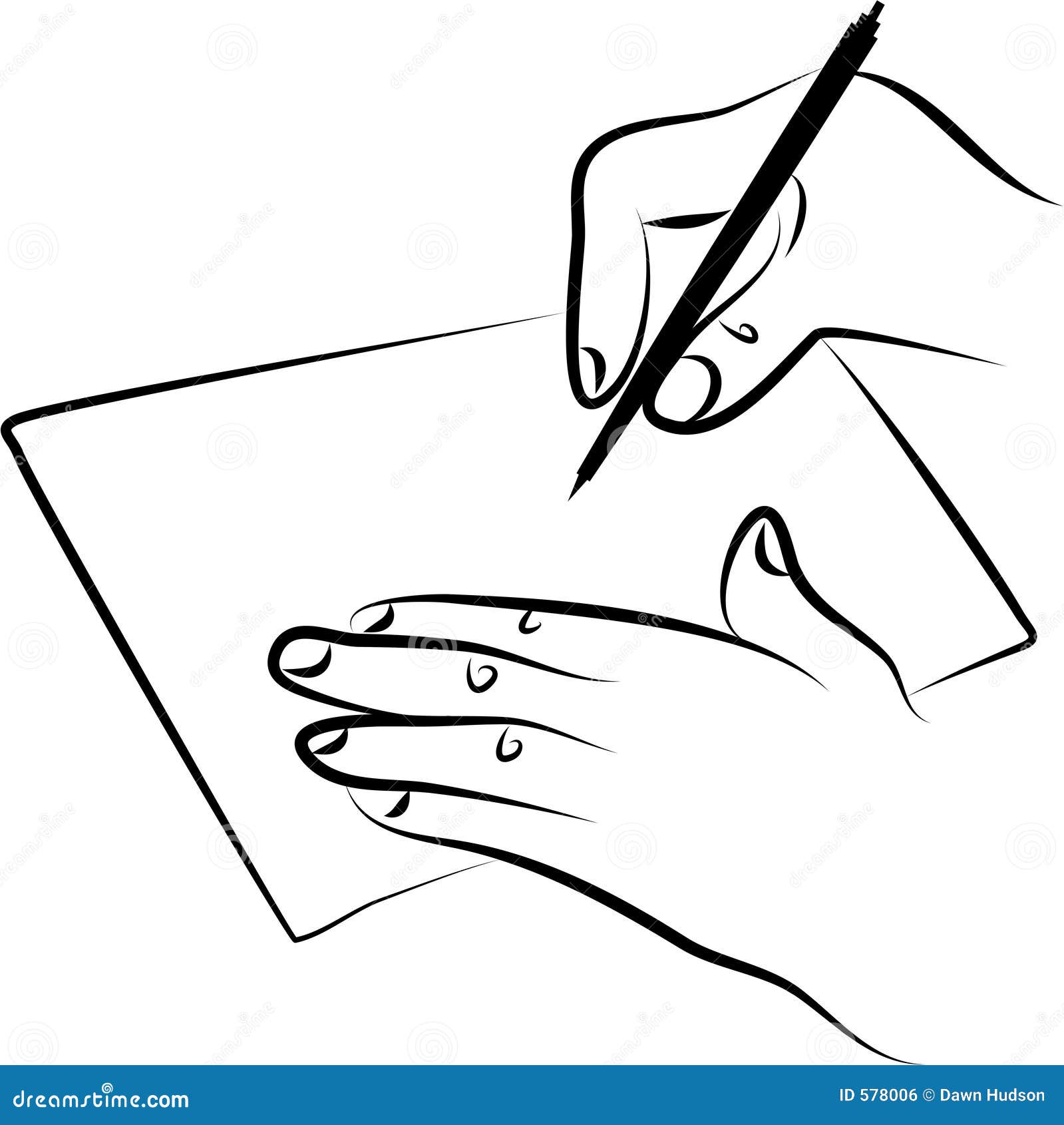Document de signature illustration stock. Illustration du bureau - 578006