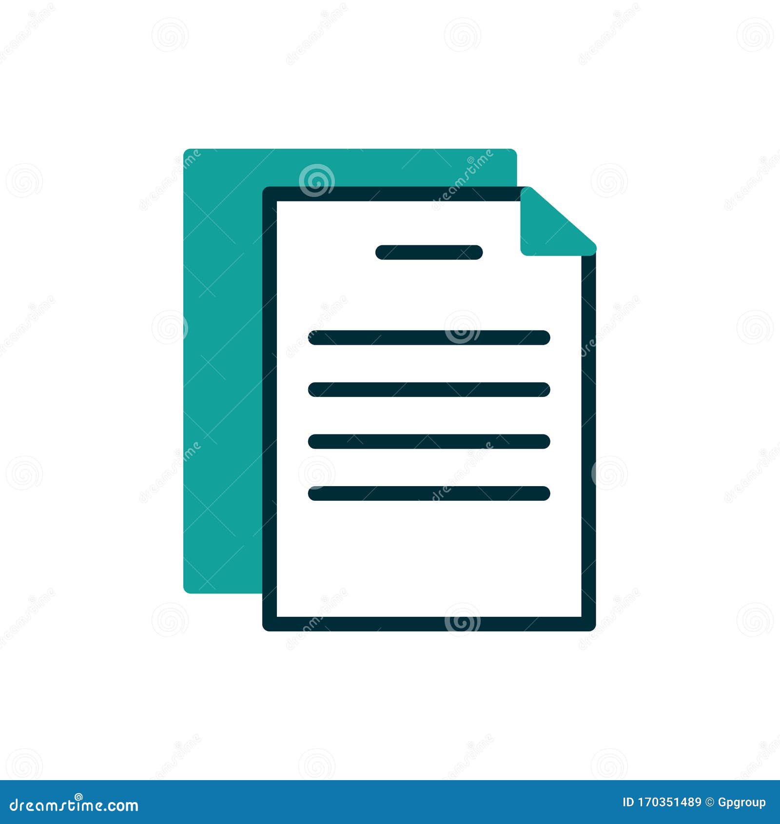 Isolated Data Document Vector Design Stock Vector - Illustration of ...