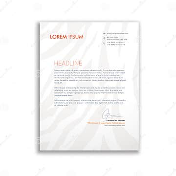 Document Design Template. White Sheet with Texture Stock Vector ...