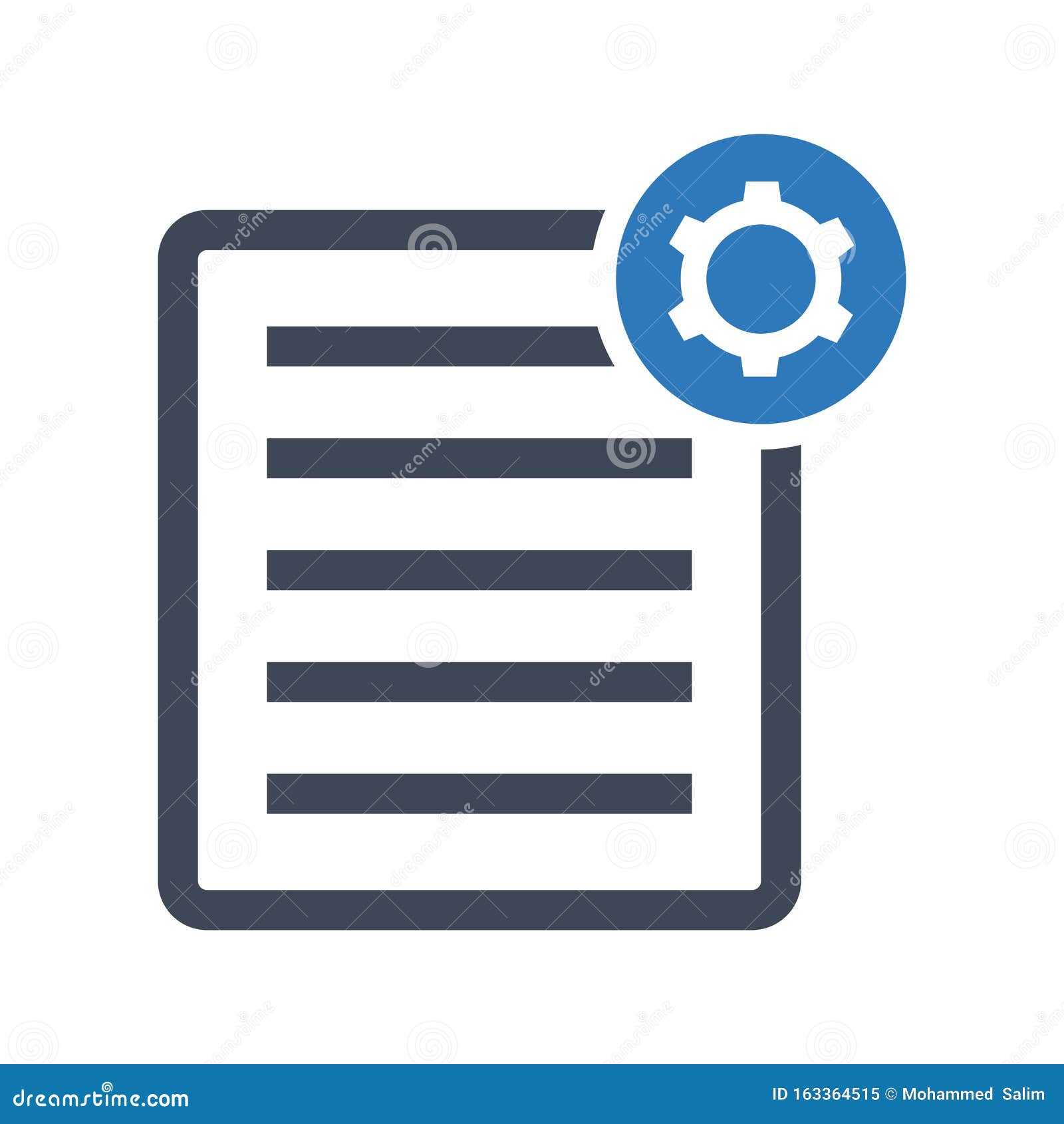 Document Development Icon. Vector Graphics Stock Vector - Illustration ...