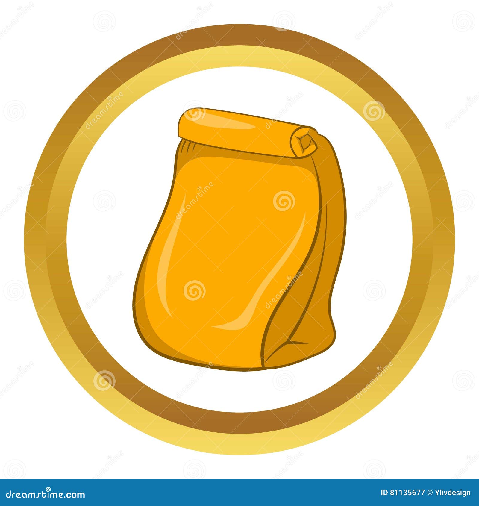 Document Die Vectorpictogram Inpakken Vector Illustratie - Illustration ...