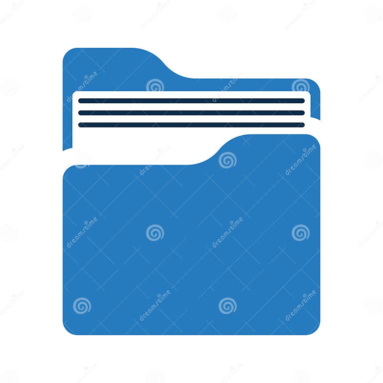 Document, Dossier, Files Icon Stock Illustration - Illustration of ...