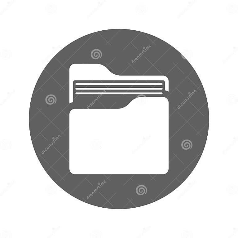 Document, Dossier, Files Icon Stock Illustration - Illustration of ...