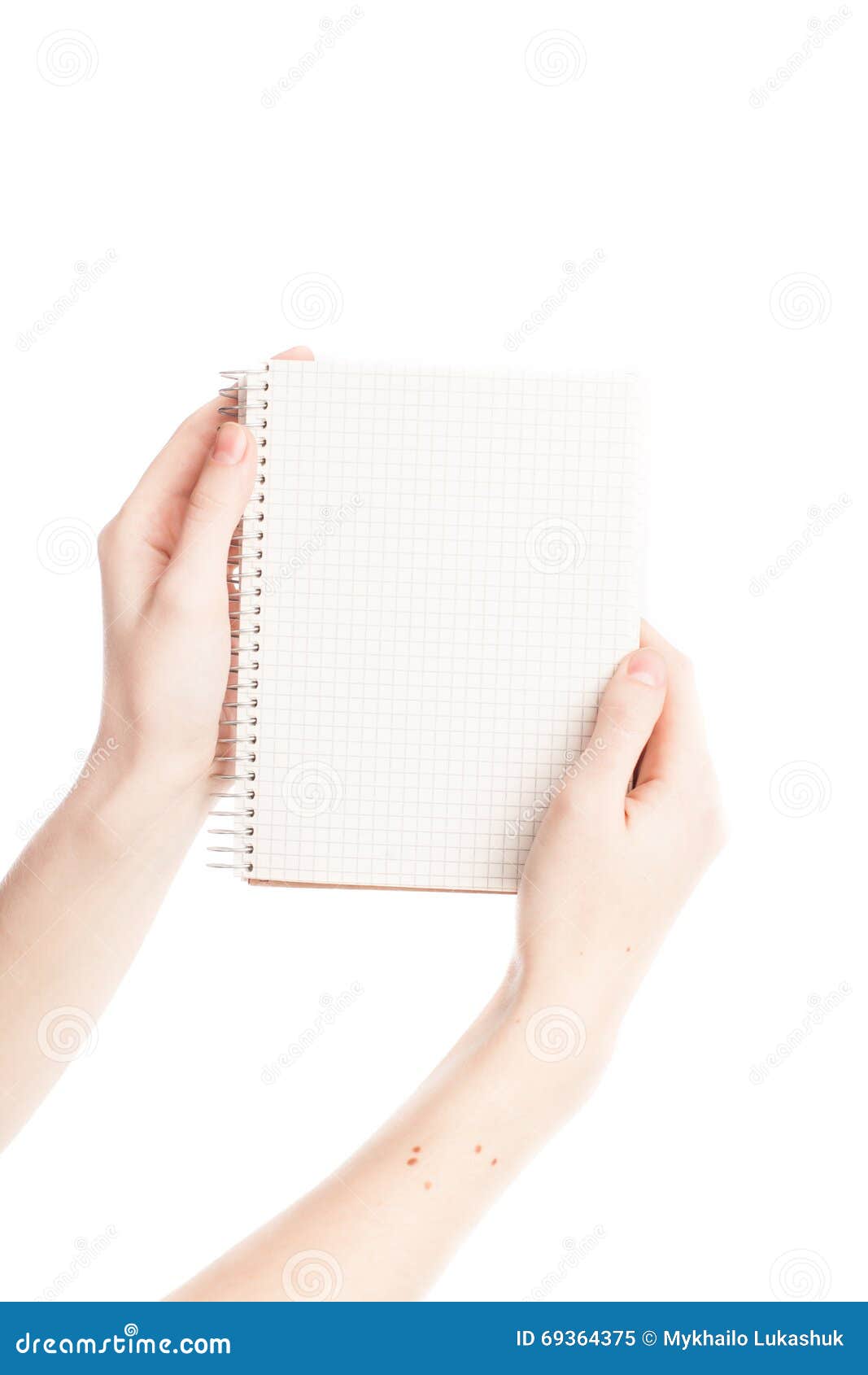 Document for Drawing in Hands Isolated Stock Image - Image of note ...