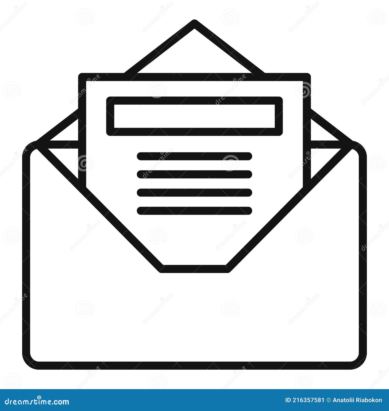Document Email On Notebook. Mail Letter With Documents For Signing On ...