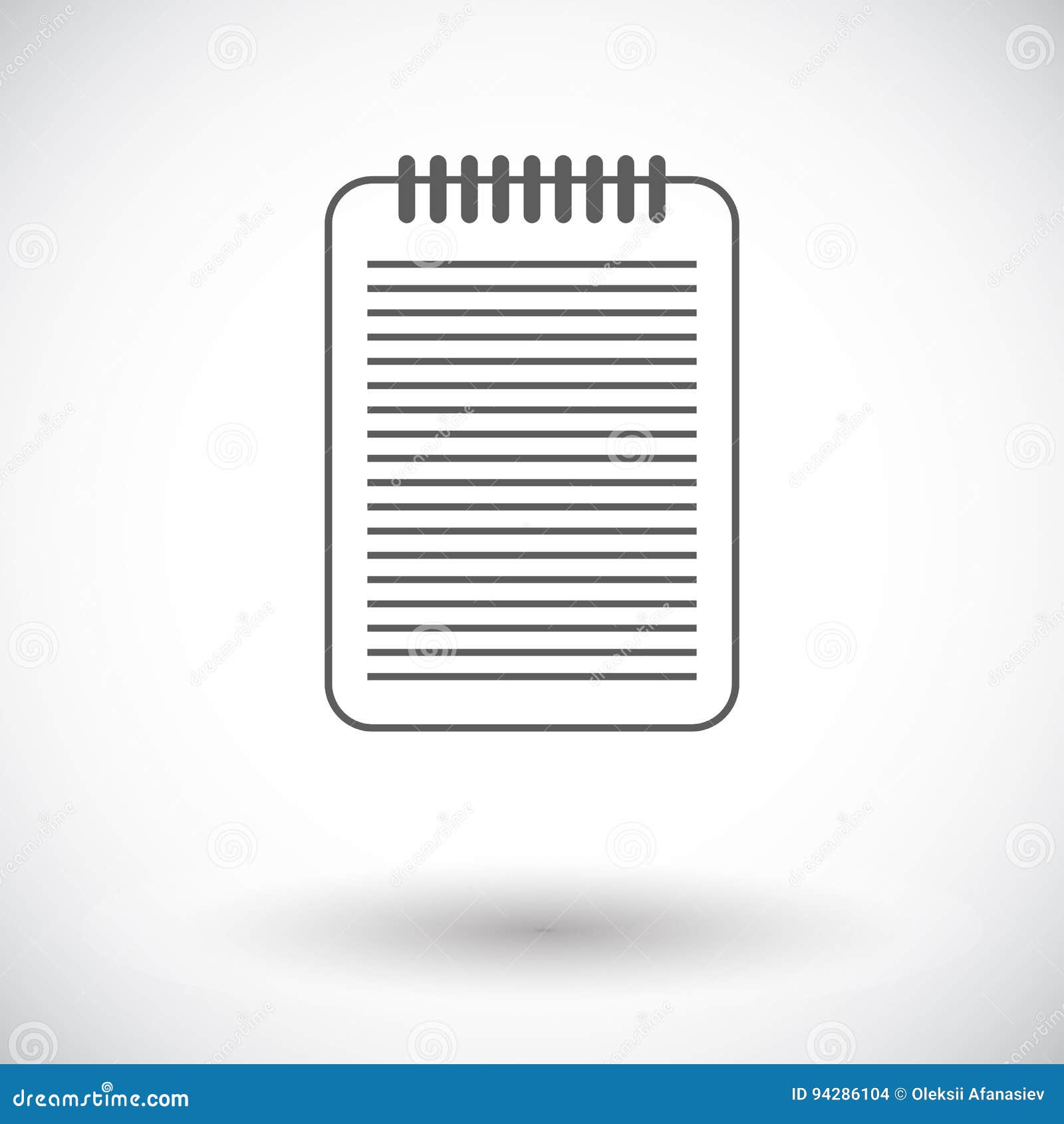 Document enig pictogram vector illustratie. Illustration of ...