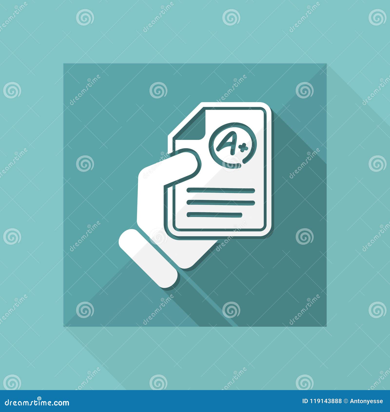 Document with Excellent Results Stock Vector - Illustration of evaluate ...