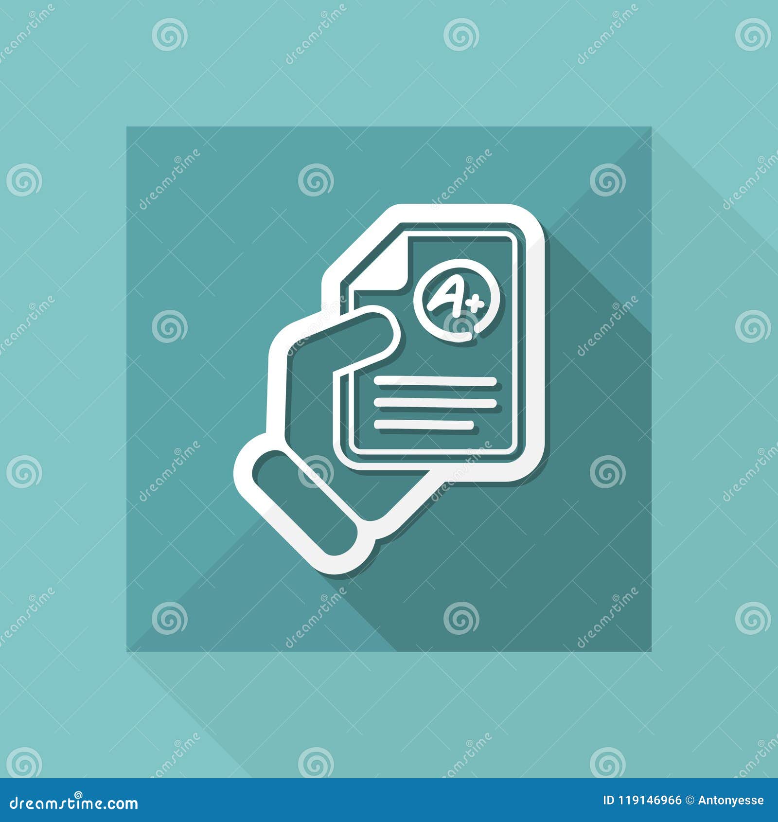 Document with Excellent Results Stock Vector - Illustration of ...