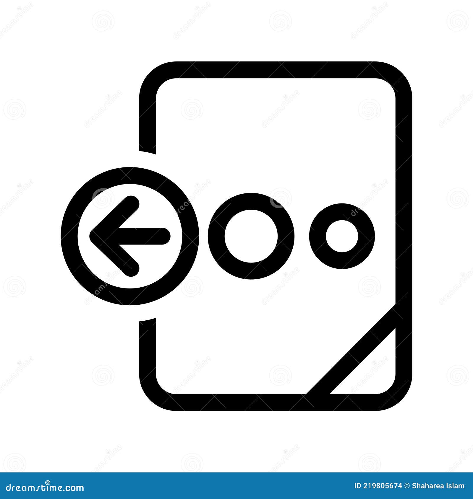 Document Export Icon stock vector. Illustration of document - 219805674