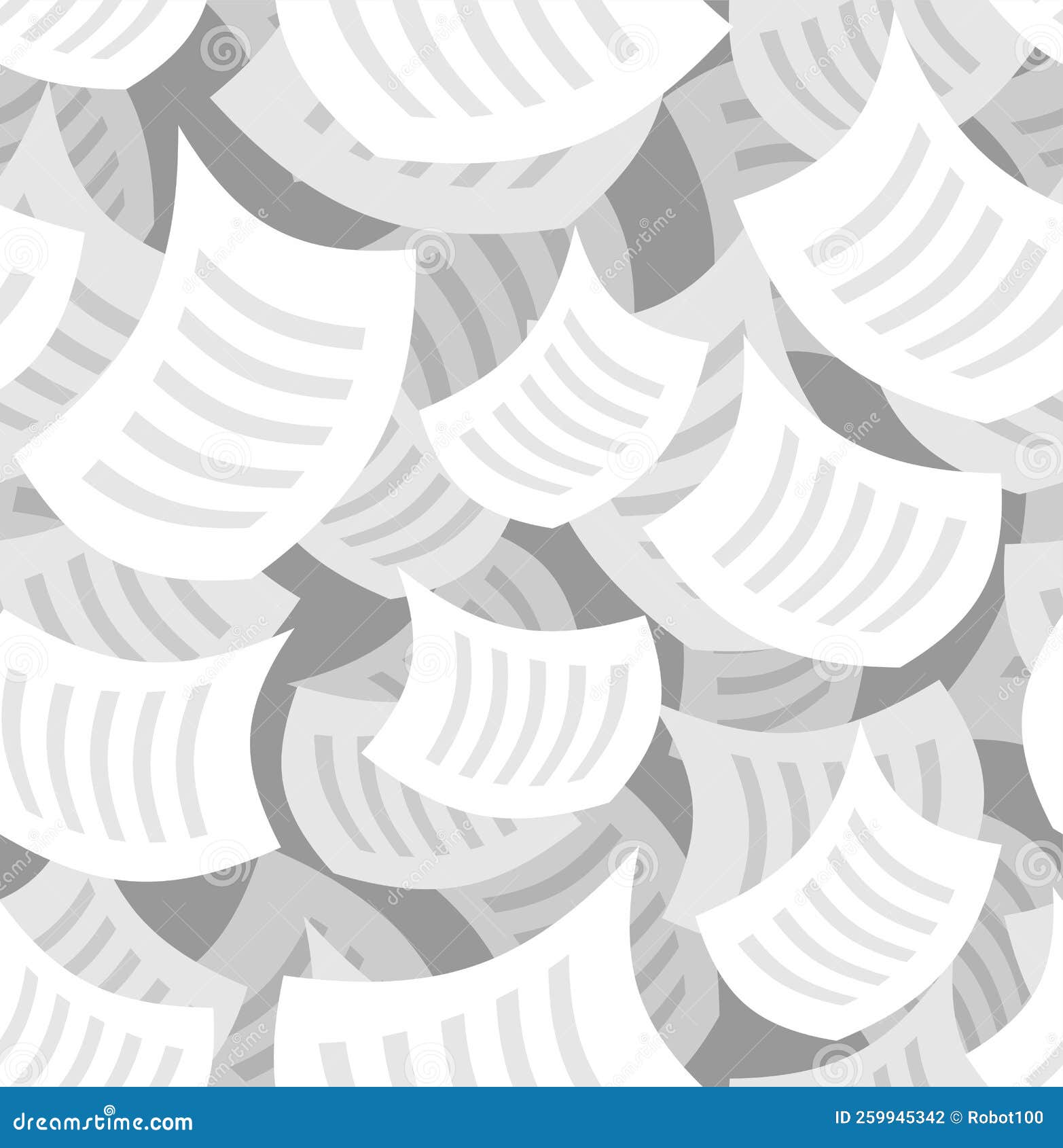 Document Falls Pattern Seamless. Sheet of Paper Flies Background Stock ...