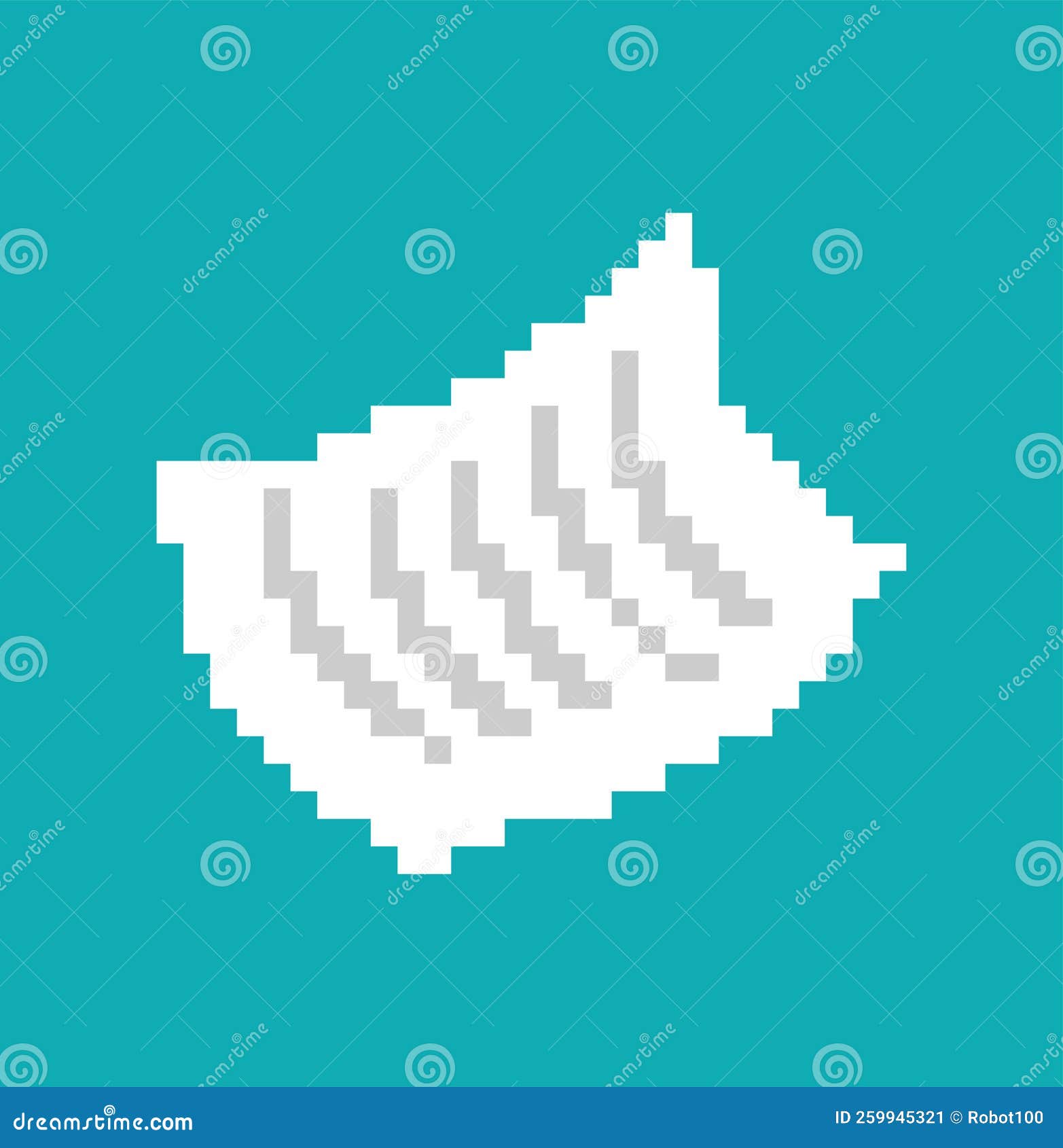 Document Falls Pixel Art. Sheet of Paper Flies 8 Bit Stock Vector ...