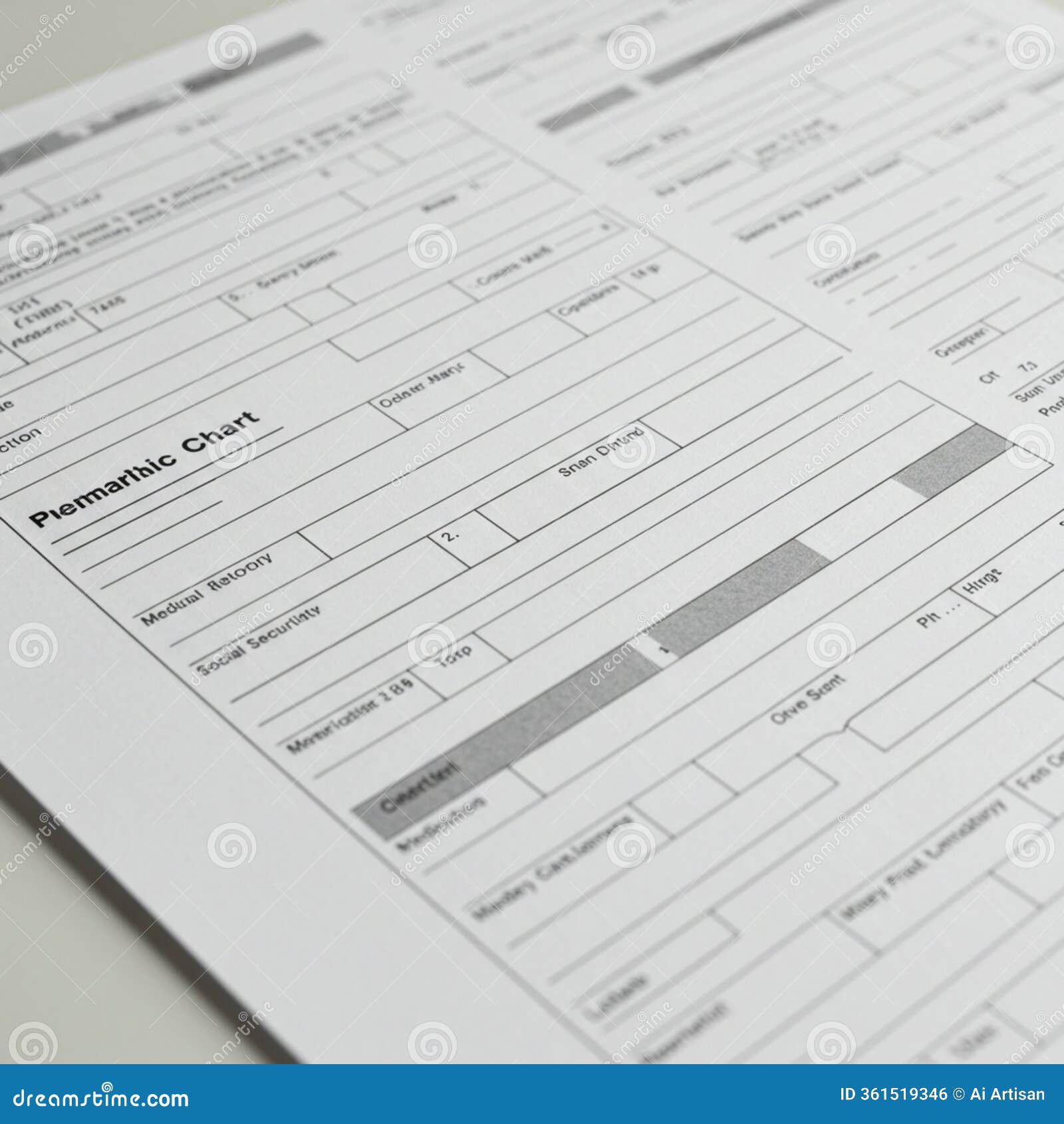 Form Layout Template. Simple Vector Outline. Structured Text Boxes ...