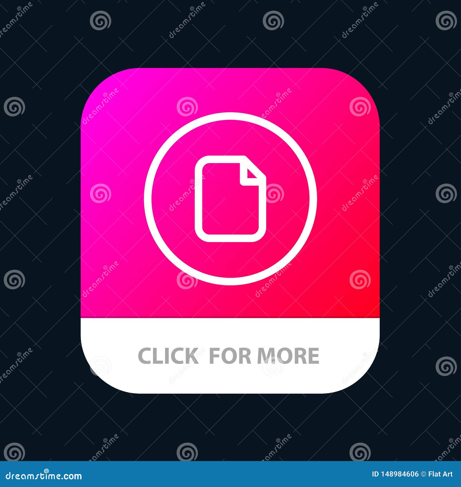 Document, File, Basic, Ui Mobile App Button. Android and IOS Line Version Stock Vector ...