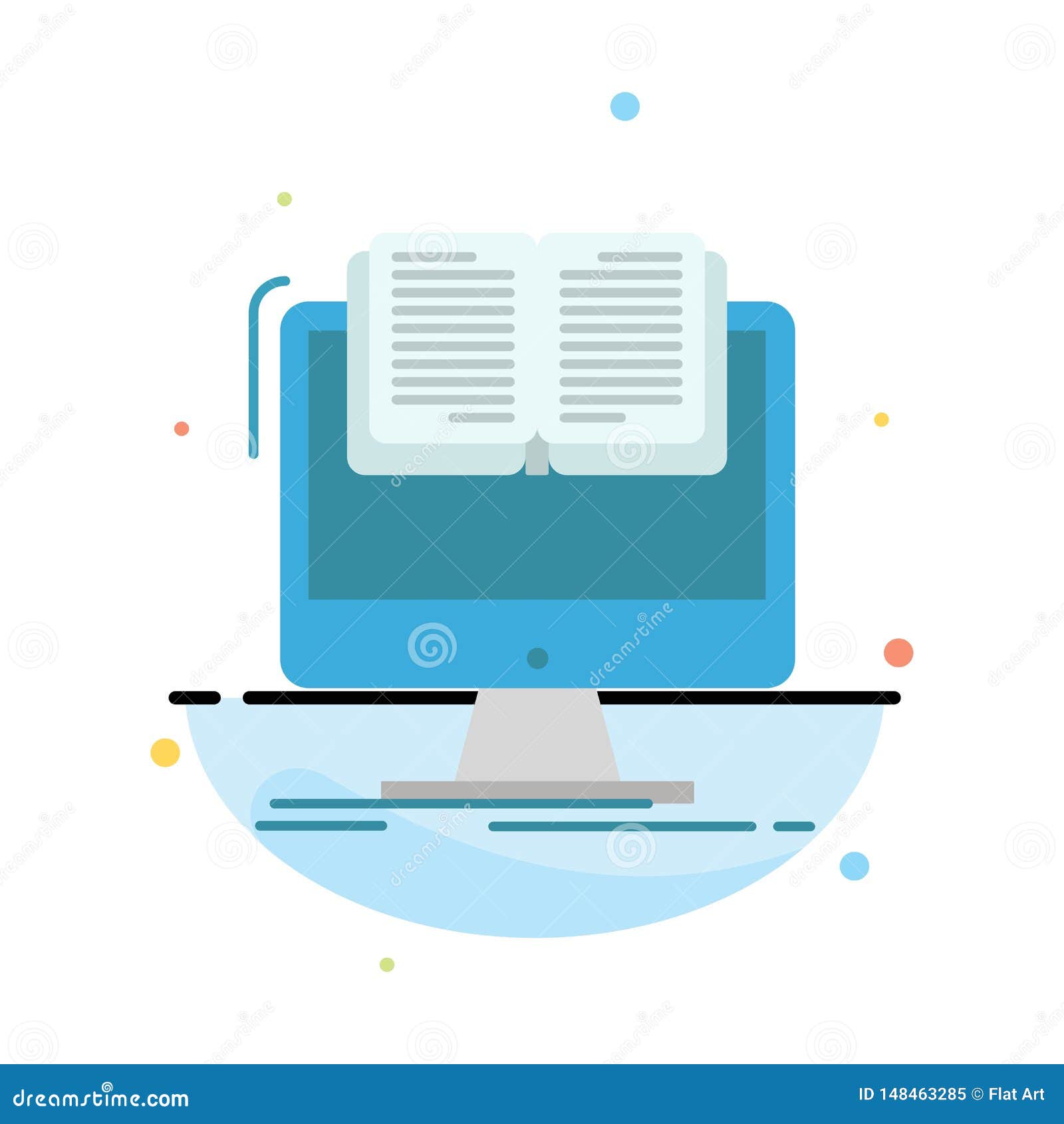 Document, File, Computer, Cv, Book Abstract Flat Color Icon Template ...