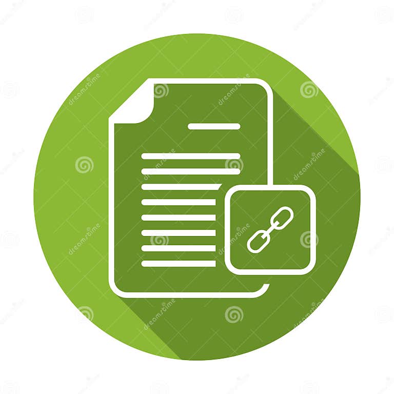 Document File Hyperlink Internet Link Page Weblink Icon. Vector Icon ...