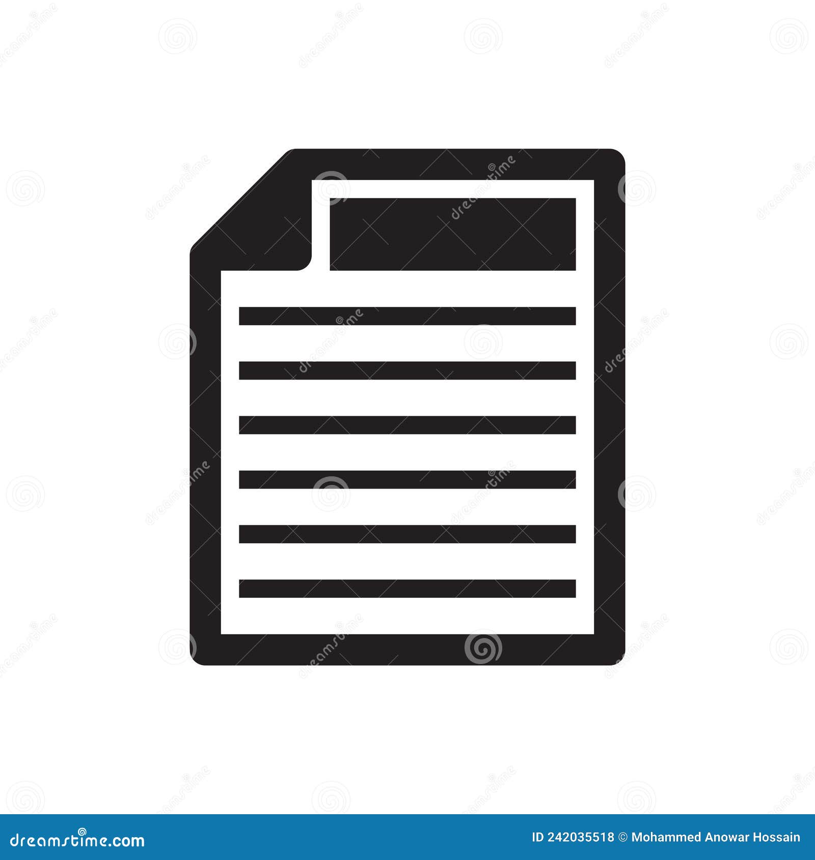 Document Icon - File Icon - Text from Icon Stock Vector - Illustration ...